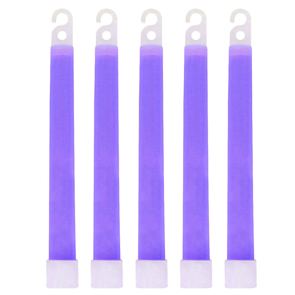 Purple Glow Sticks,Premium Bright 6” Snap Light Sticks for Emergency ...