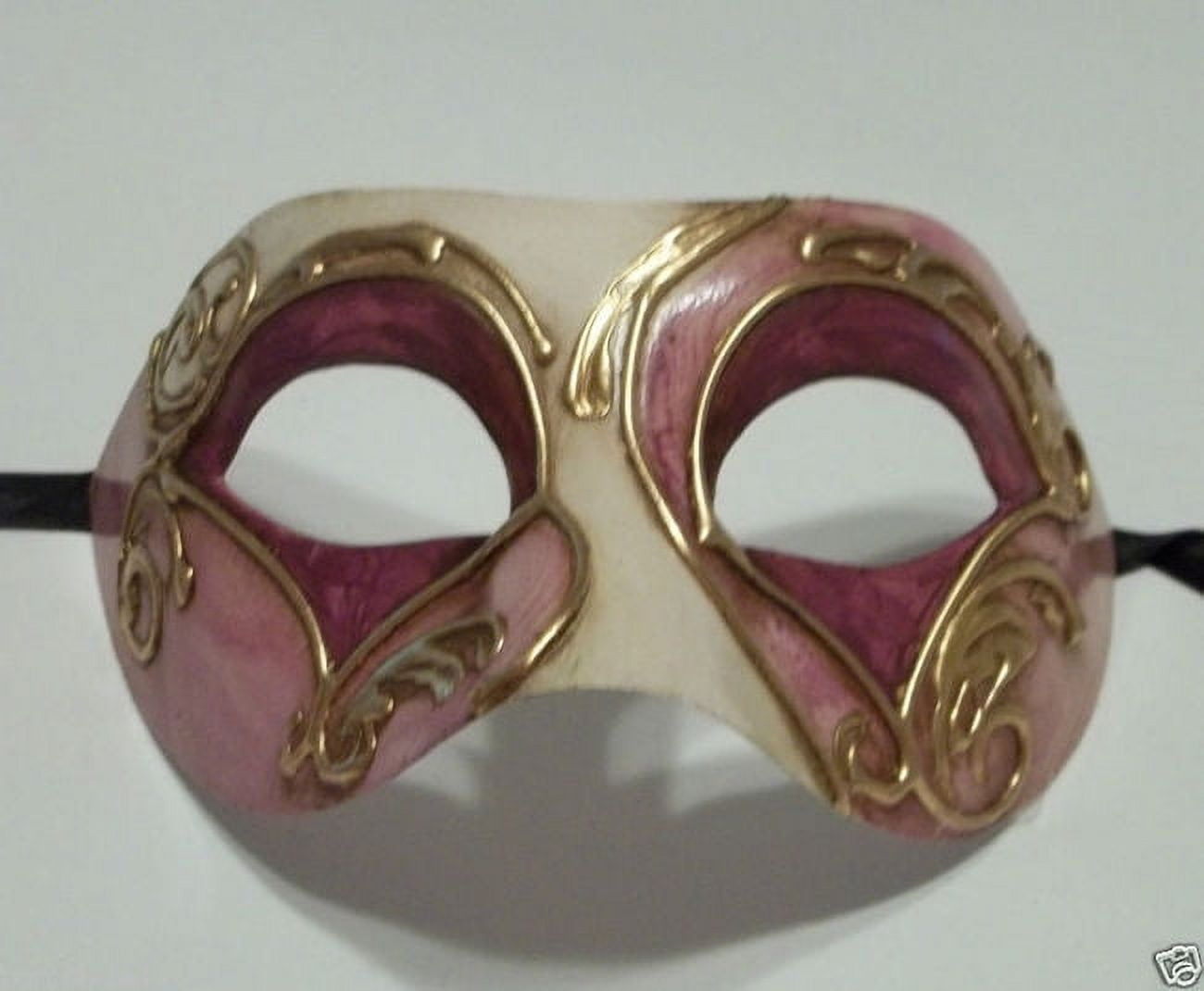 Purple Gold Colombina Masquerade Mardi Gras Mask Italy Italian Venetian ...