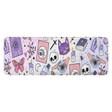 Purple Gothic Cat Crystal Pattern Kitchen Rug Mat,Kitchen Runner Rugs ...