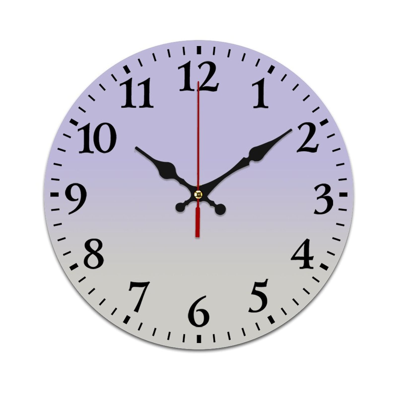Purple Gradient Wall Clock Modern Design Clocks Wall Hanging Home ...