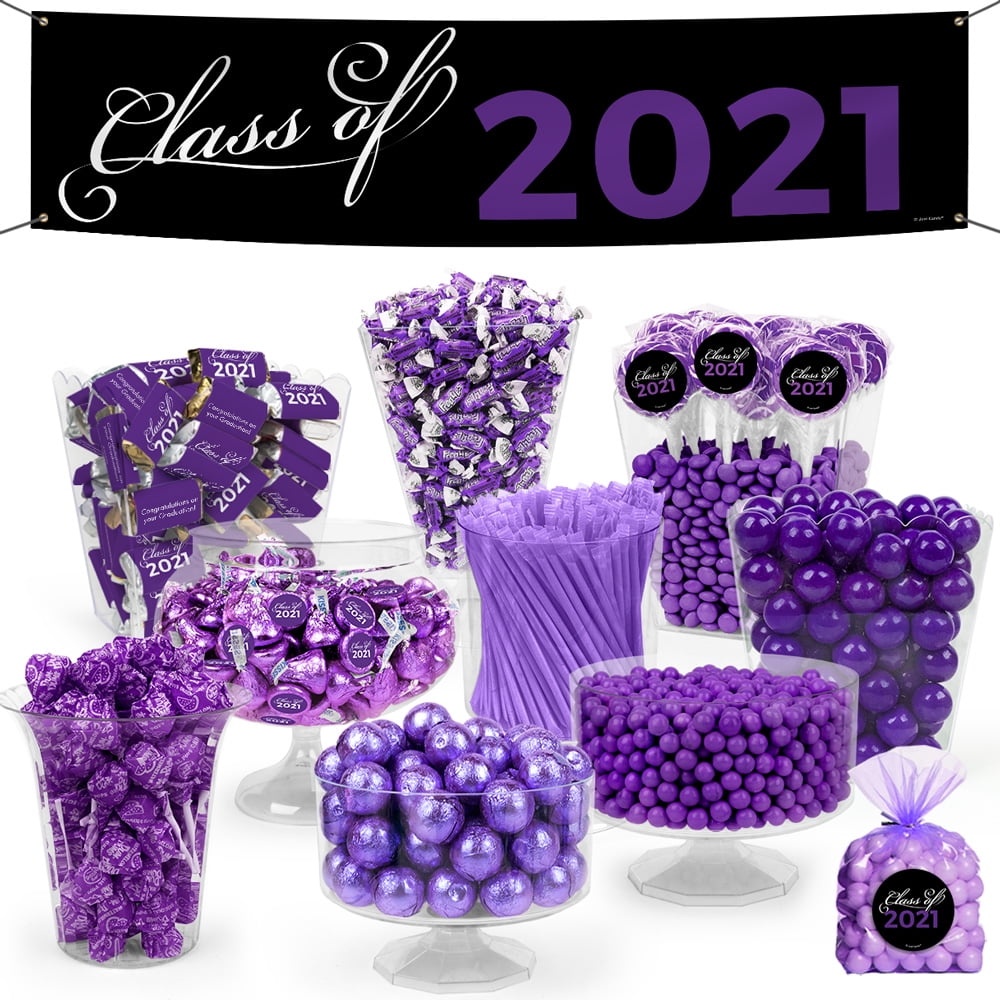 Purple Graduation Class of 2024 Candy Buffet - Walmart.com