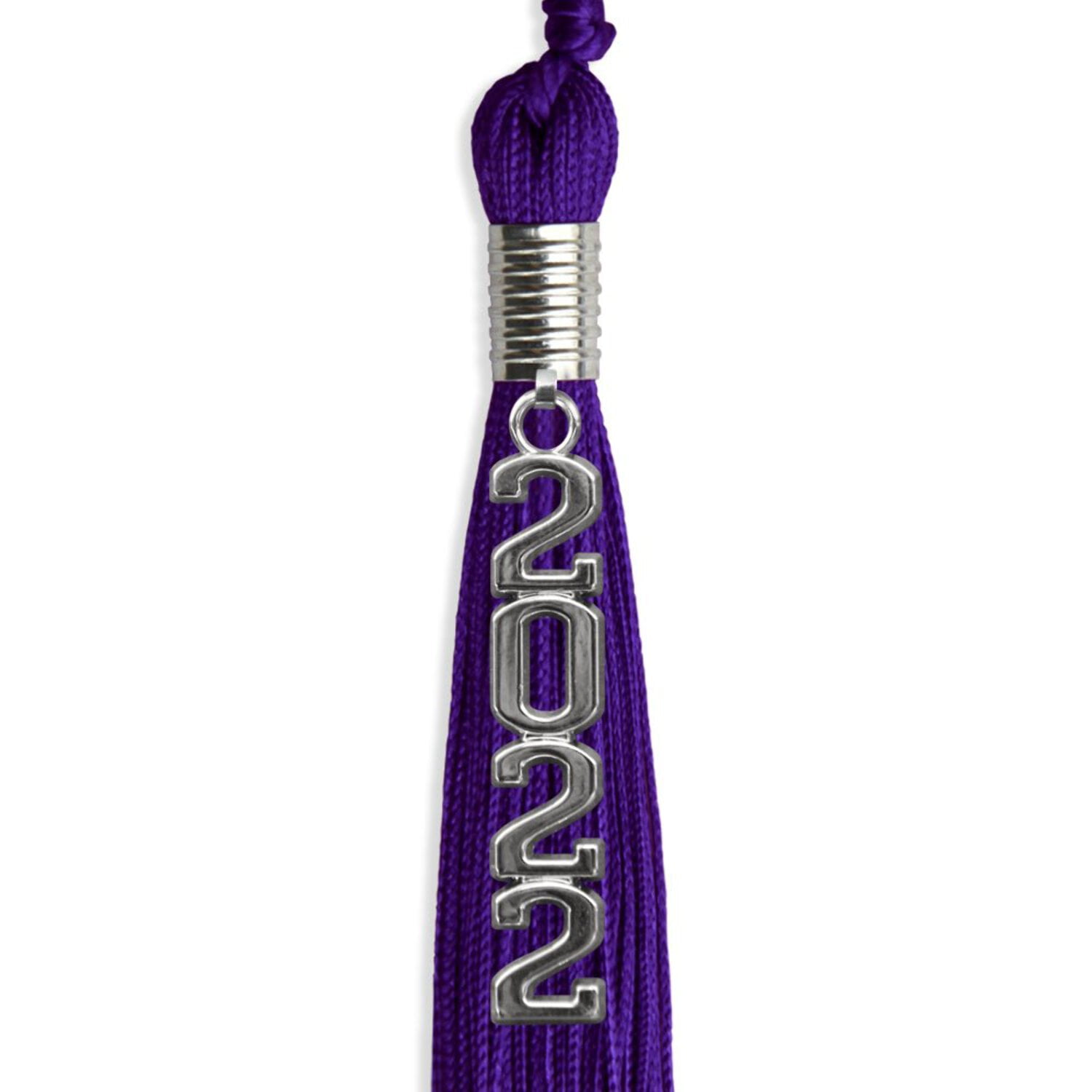 Purple Graduation Tassel with Silver Stacked Date Drop - Walmart.com