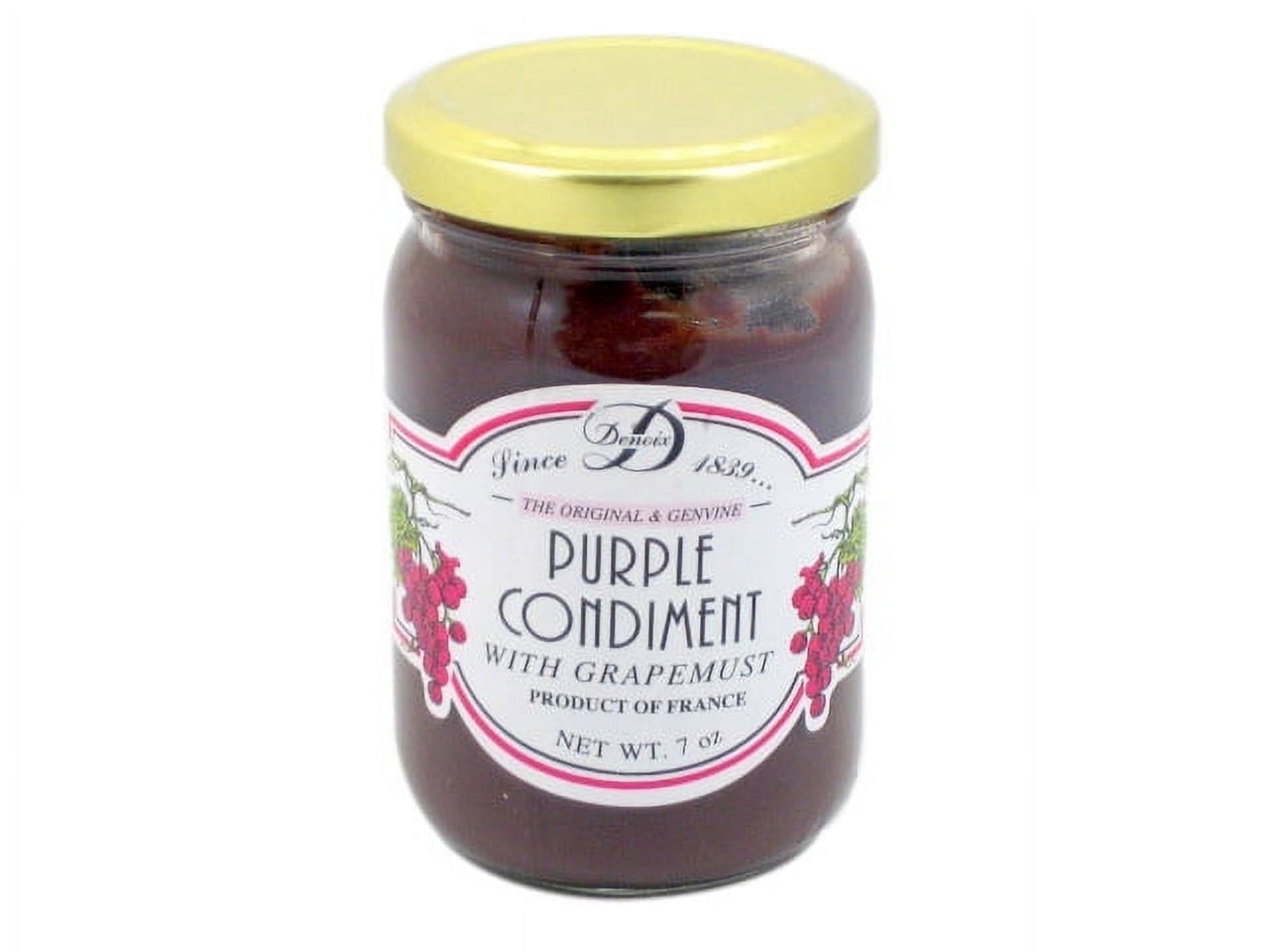 Maison Denoix French Purple Mustard, 7oz Glass Jar - Walmart.com