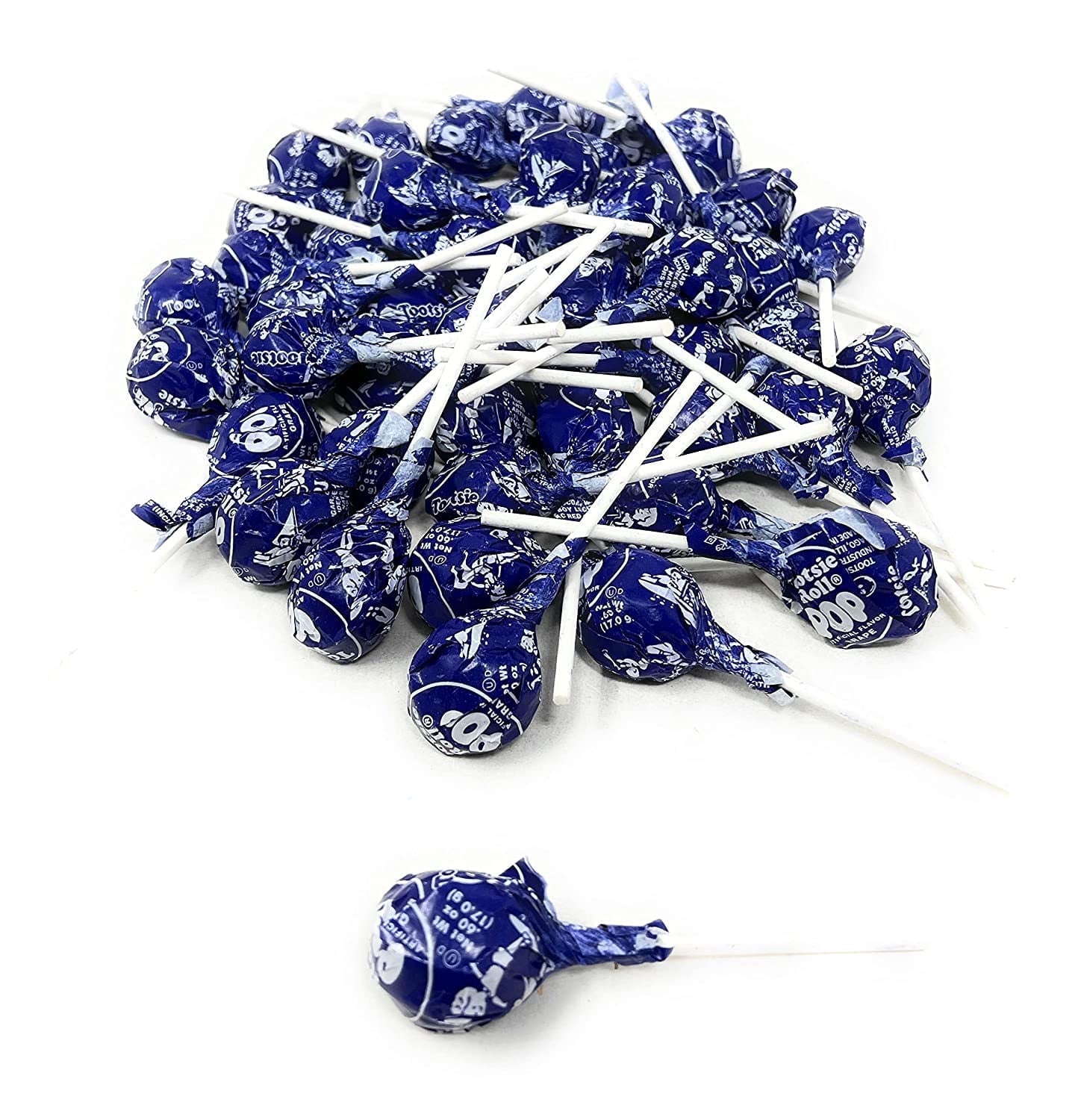 Bulk Tootsie Pops Purple Grape Candy Lollipops - 2.25 lbs (36 oz) 50 ...