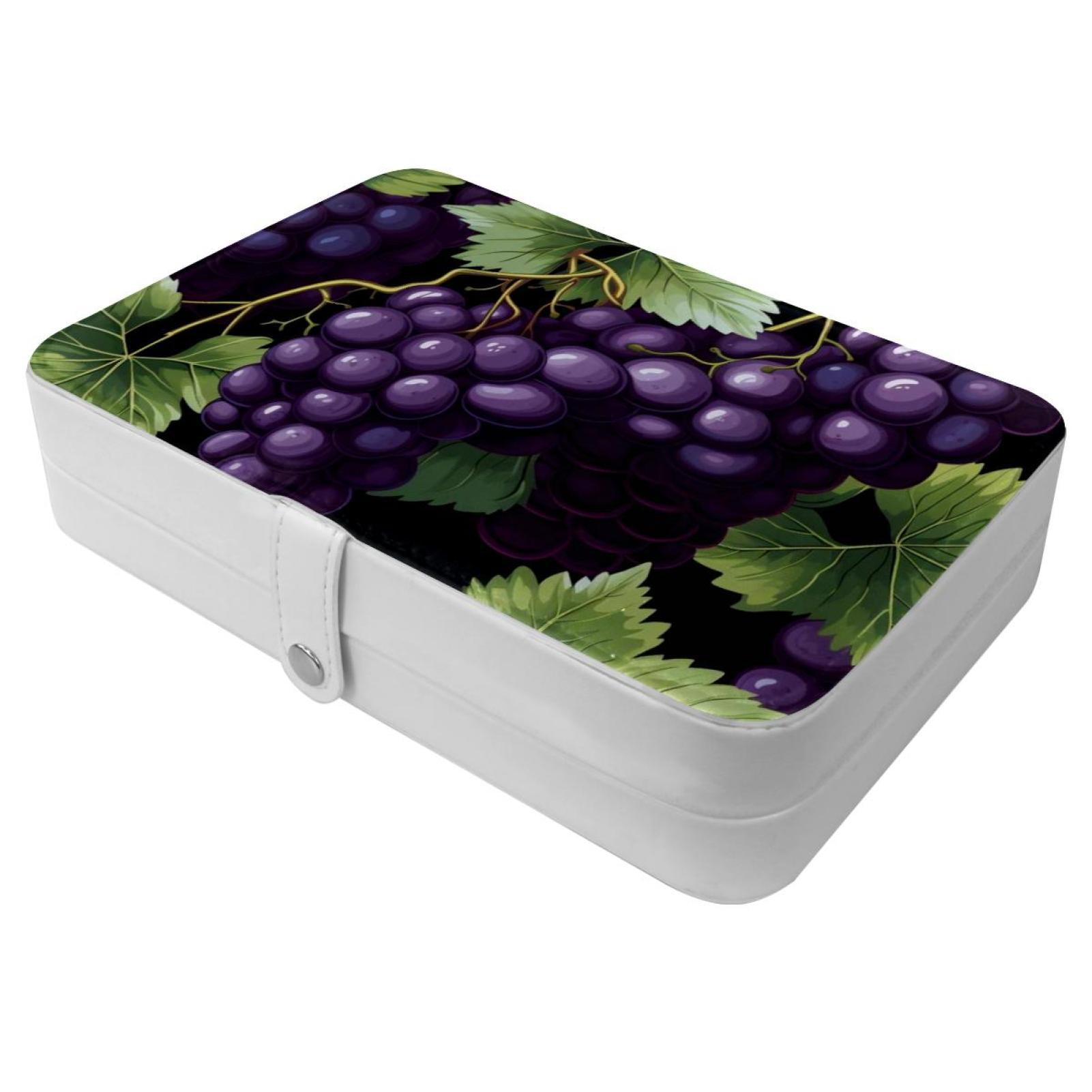 Purple Grape Travel Jewelry Box - Compact and Portable - Ideal Storage ...