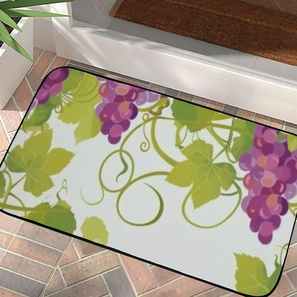 Purple Grapes Entryway Mats Decorative Non Slip Bath Mat - Walmart.com