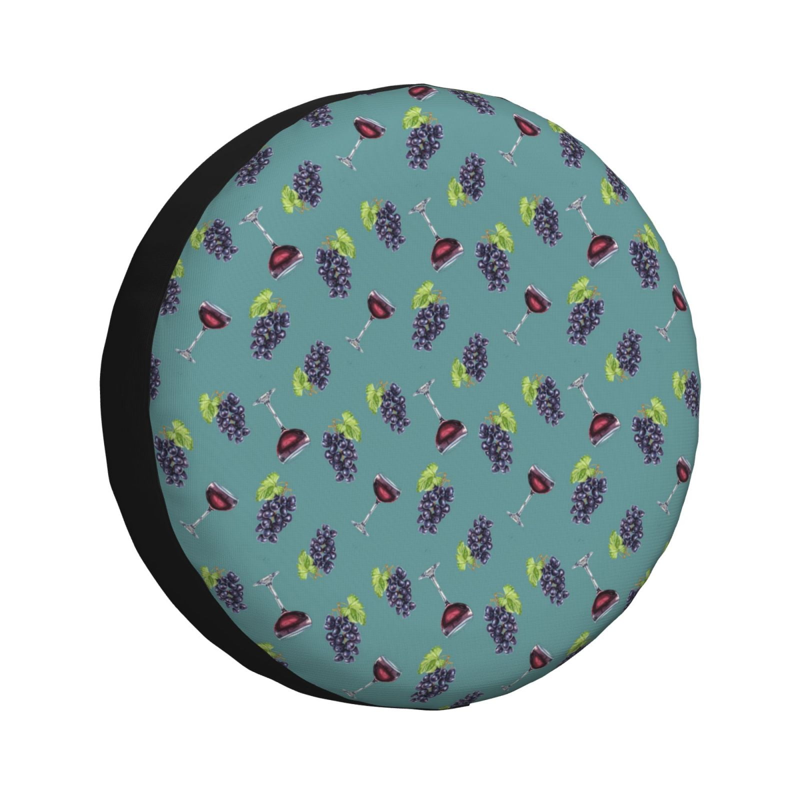 Purple Grapes Pattern Spare Tire Cover for Trailer Camper RV Truck SUV ...
