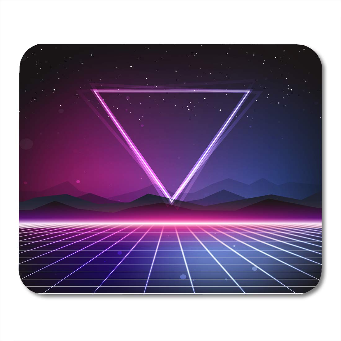 Purple Graphic 80S Retro Sci Fi Pink Futuristic Neon Rave 1980 Galaxy ...