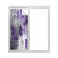Purple Grey Window Privacy Film, Modern Oil Painted Abstract Art ...