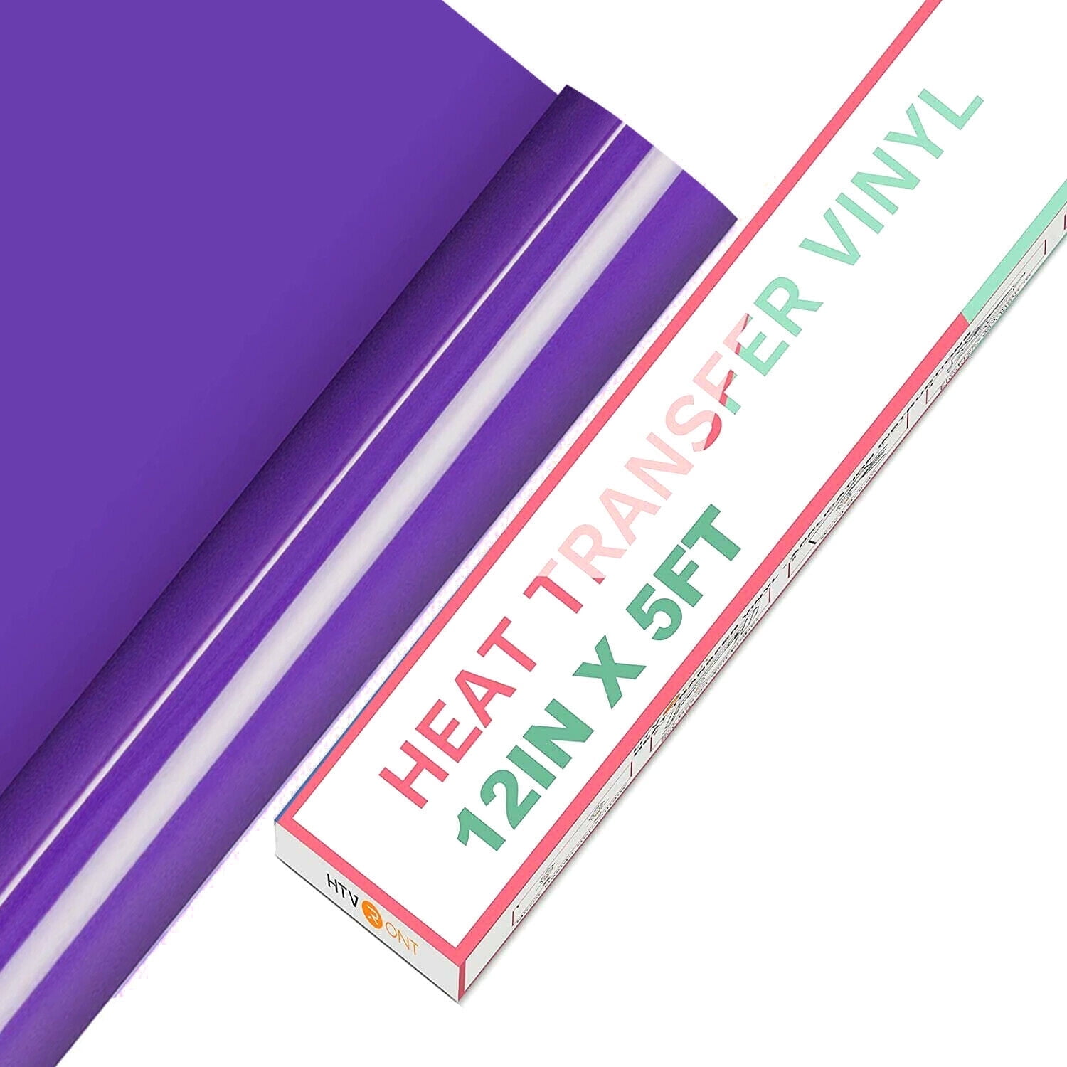 Purple HTV Heat Transfer Vinyl 12" x 5FT Iron on Heat Press Purple ...