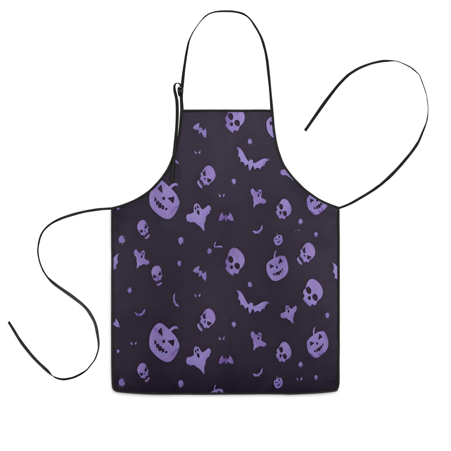Purple Halloween Ghosts Skulls and Bats Kids Aprons for Girls and Boys ...