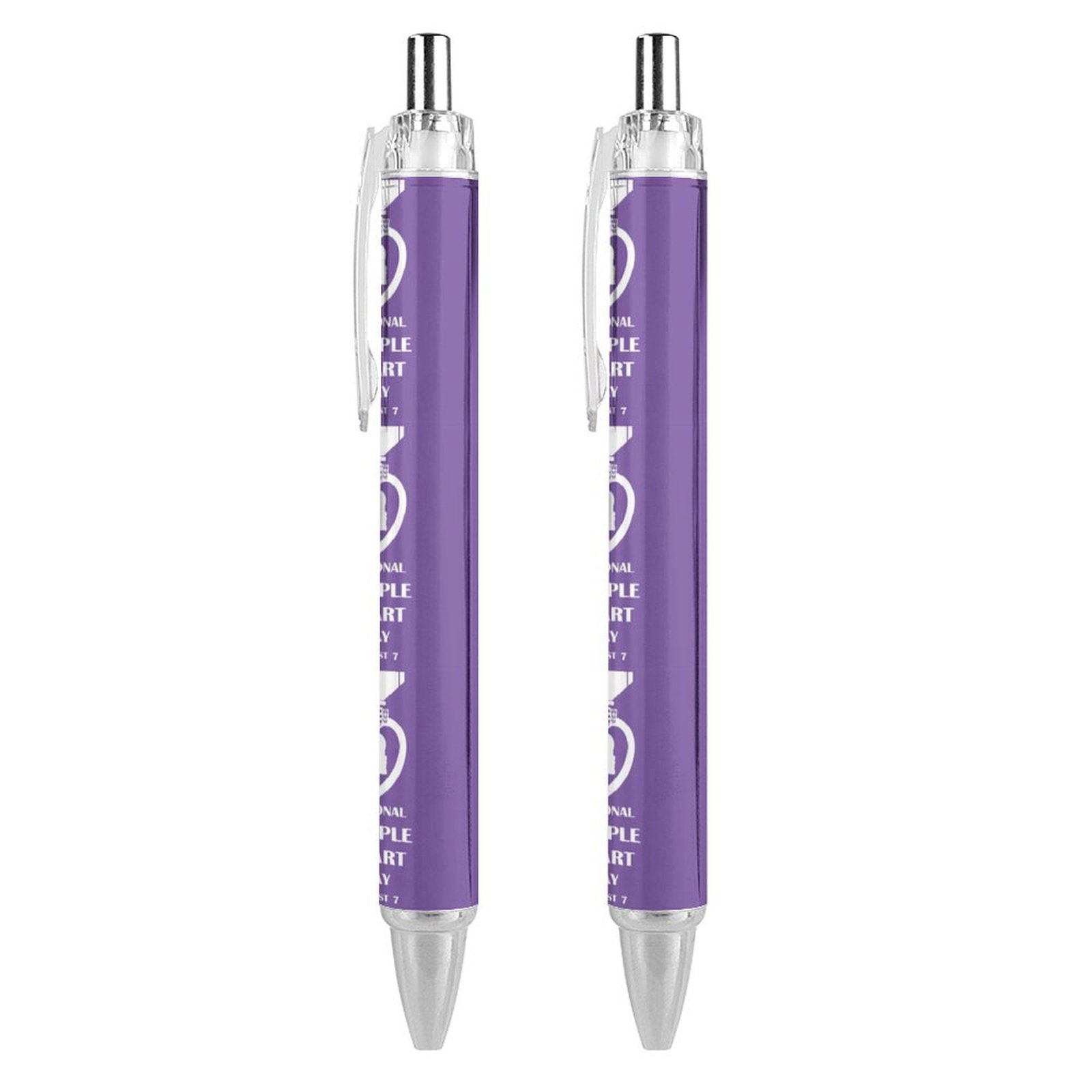 Purple Heart Day 2025 Ballpoint Pen Retractable Pens Black Writing Pen ...