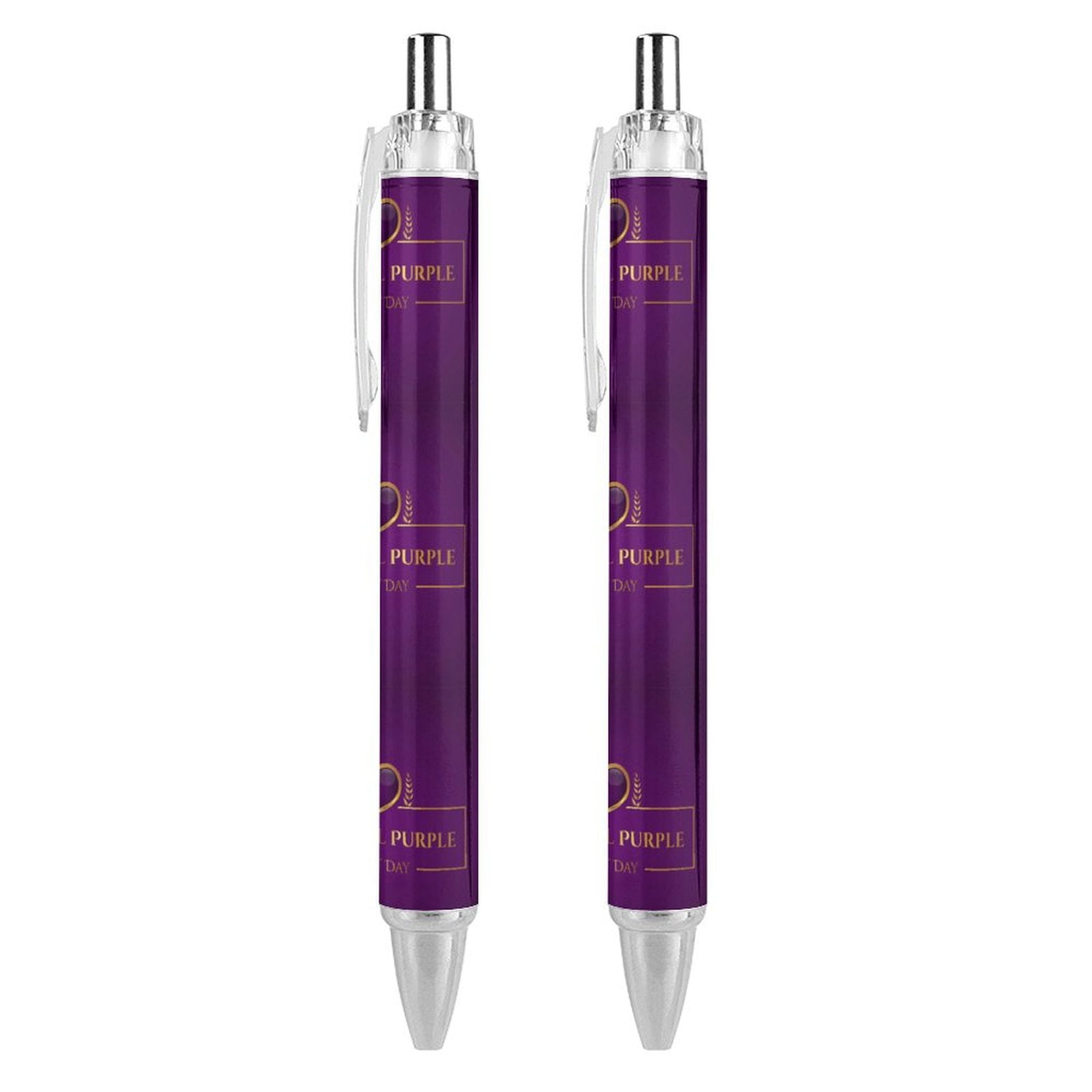 Purple Heart Day 2025 Ballpoint Pen Retractable Pens Black Writing Pen ...