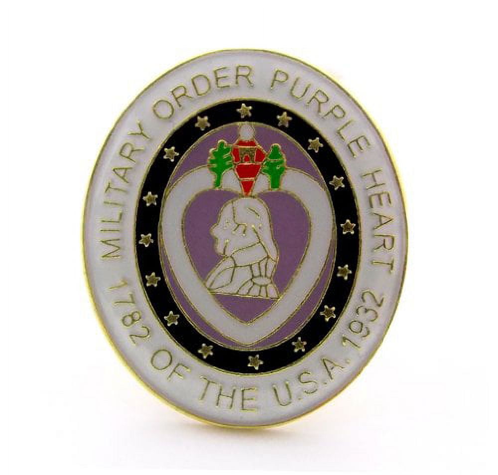 Purple Heart Military Decoration Badge Lapel Hat Pin Marines Army Navy ...