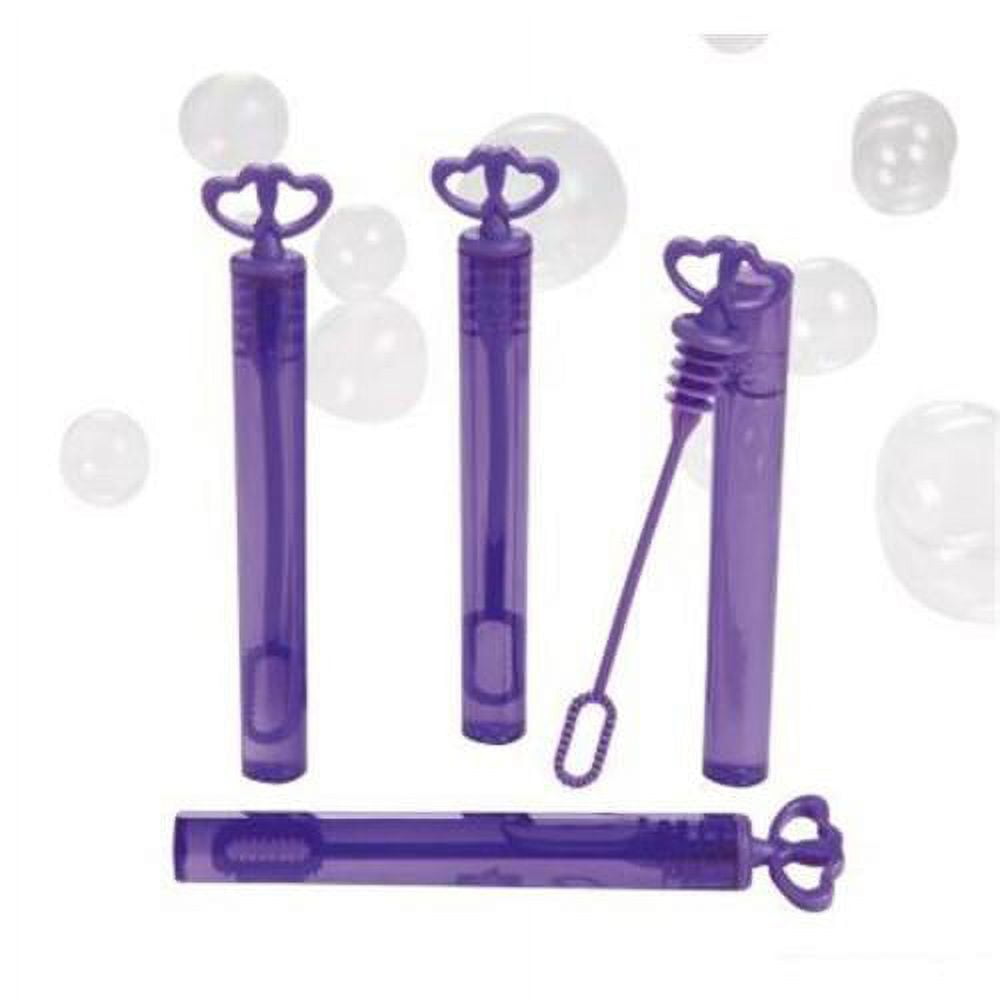 Purple Heart Tube Bubble Bottle - Toys - 24 Pieces - Walmart.com