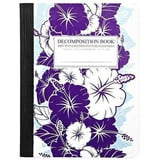 Purple Hibiscus Large 2 Color Decomposition Ruled Book - Walmart.com