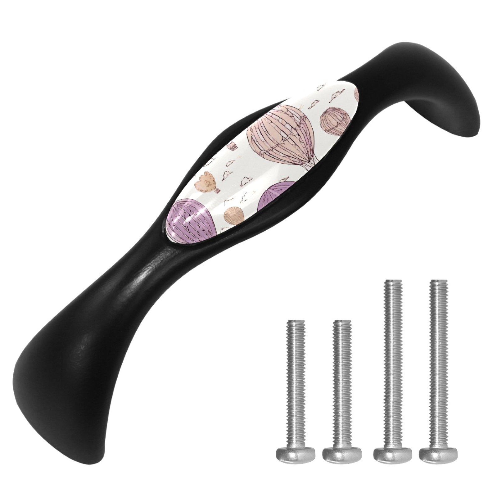 Purple Hot Air Balloon Kitchen Cabinet Pull Knobs Drawer Hardware Handles for Door,Dresser ...