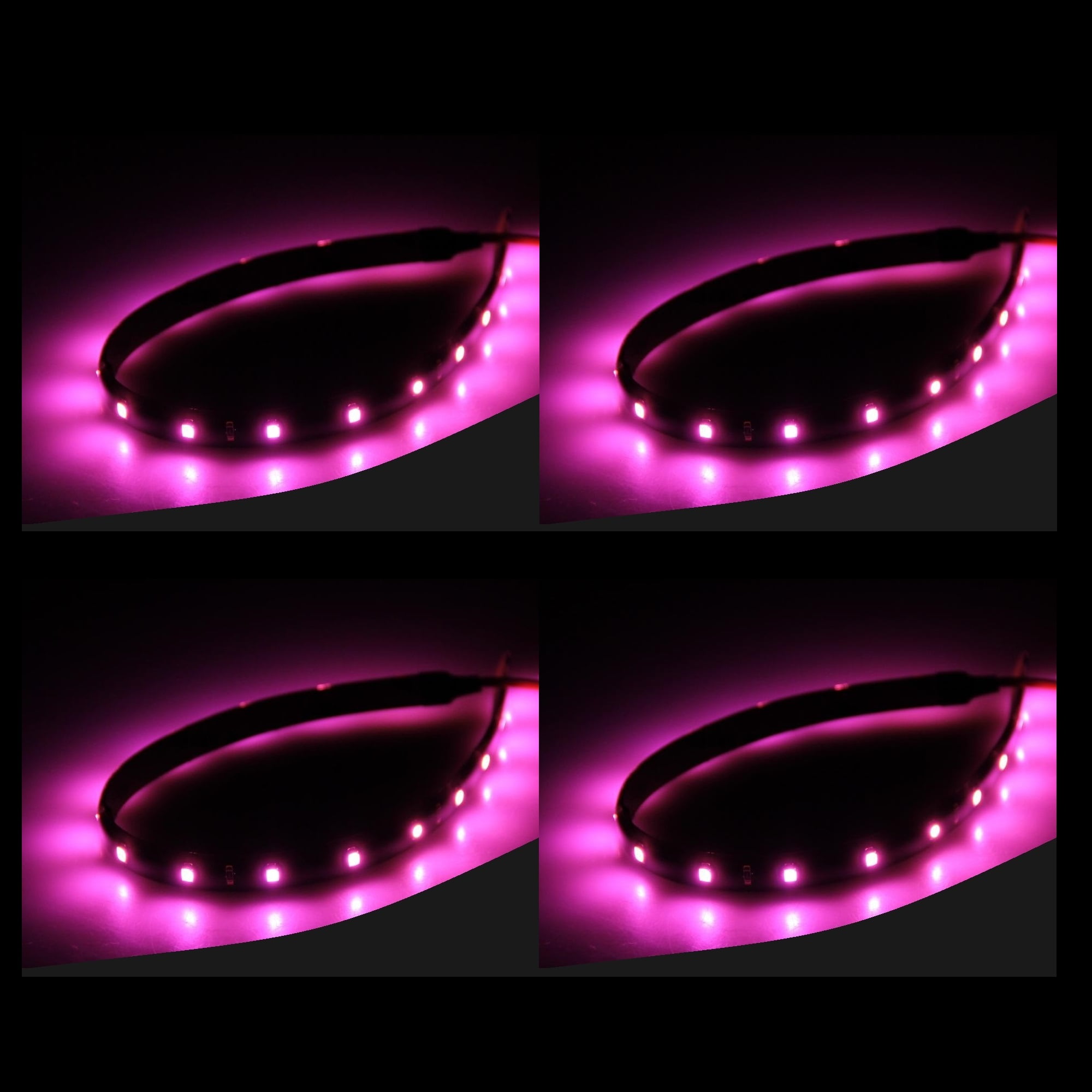 Purple Interior LED Neon Glow Lighting Kit Flexible 12V Strips Inside ...