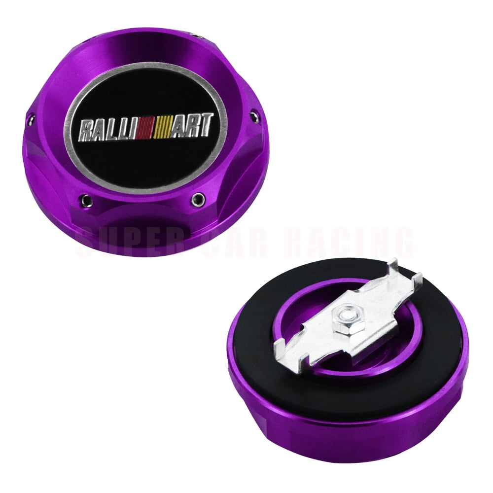 Purple-JDM Aolly Aluminum Car Oil Cover, Precious Fuel Cap, Ralliart ...