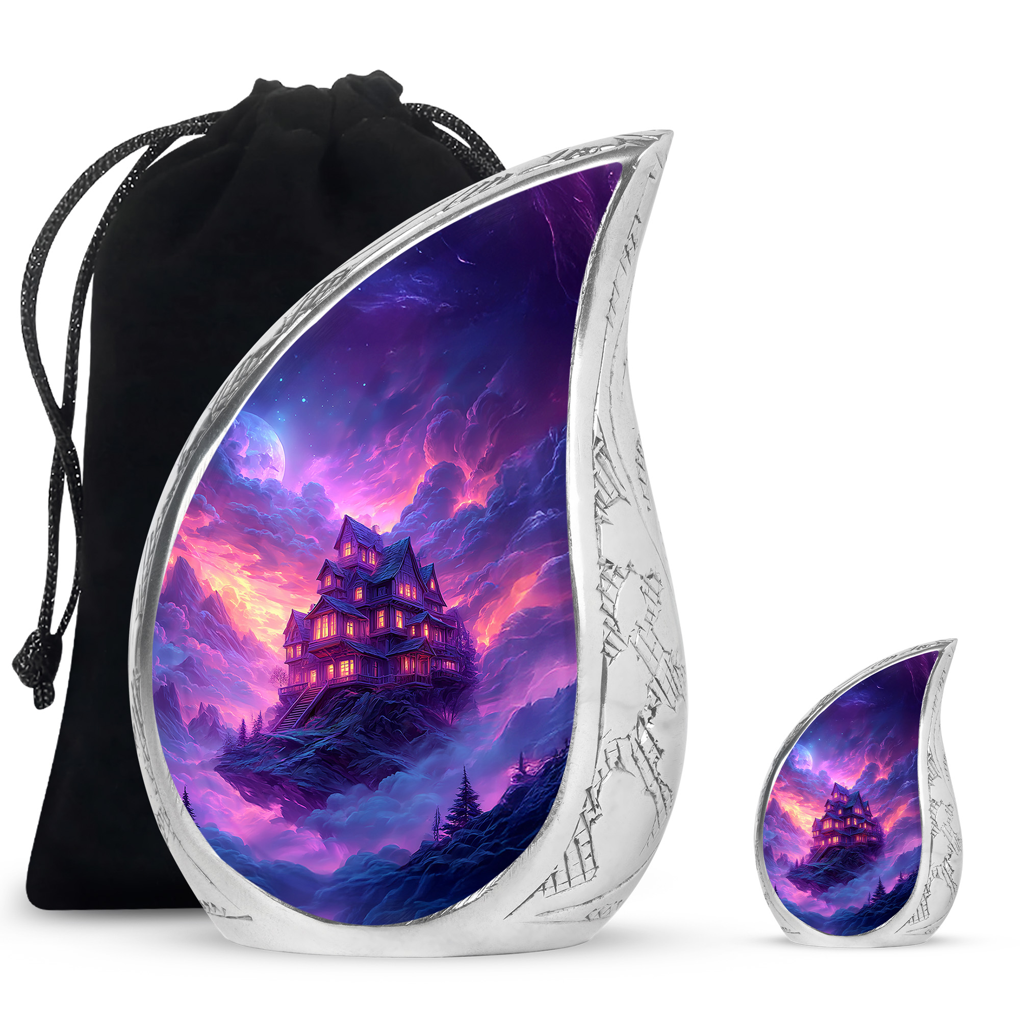 Purple Kingdom Small Urns For Human Ashes Adult Male - Large Funeral ...