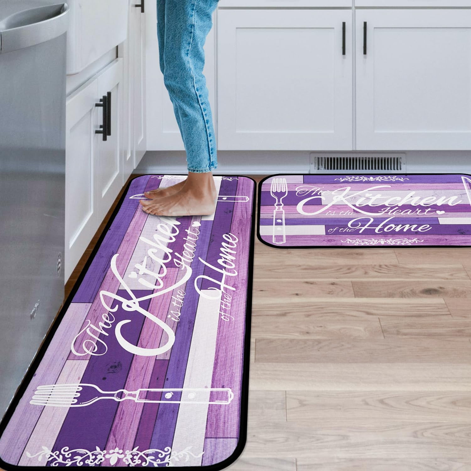Purple Kitchen Rugs and Mats Non Skid Washable, Purple Kitchen Sink Mat ...