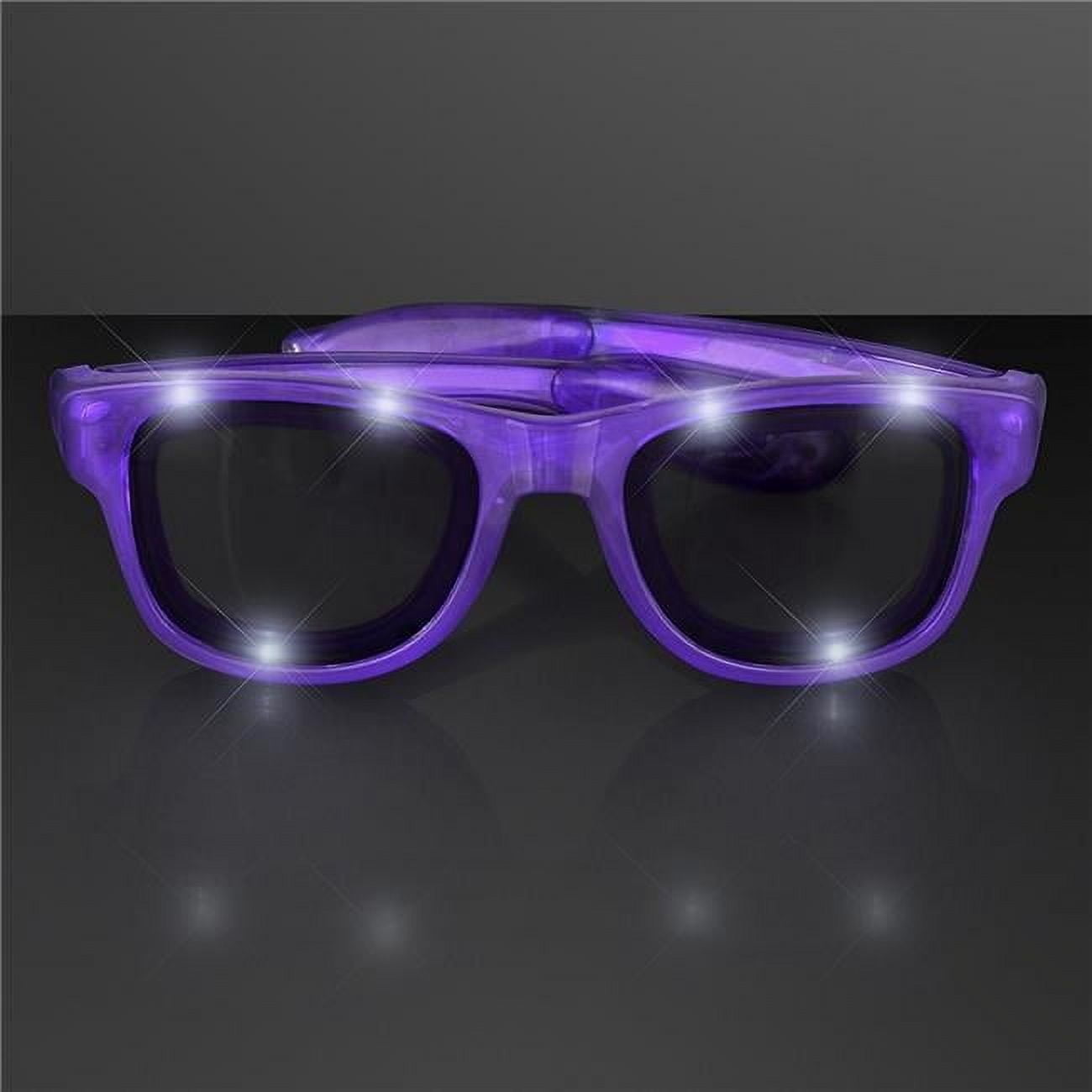 Purple LED Nerd Glasses - Walmart.com