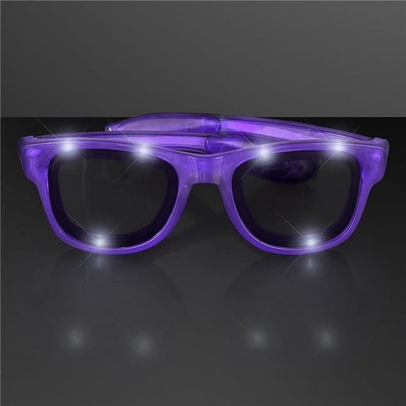 Purple LED Nerd Glasses - Walmart.com