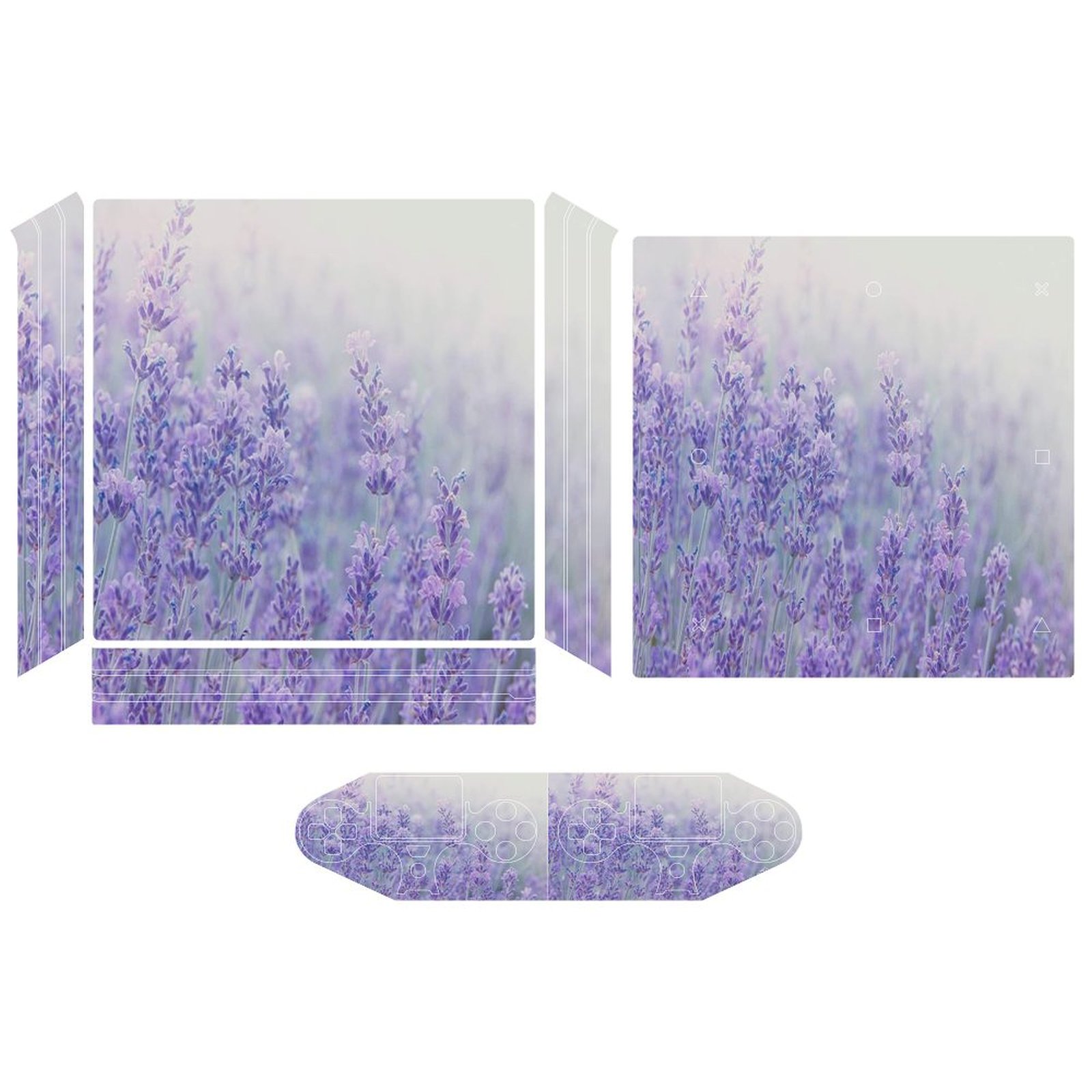 Purple Lavender PS4/PS4 Pro/PS4 Slim Skin Sticker For Console And ...