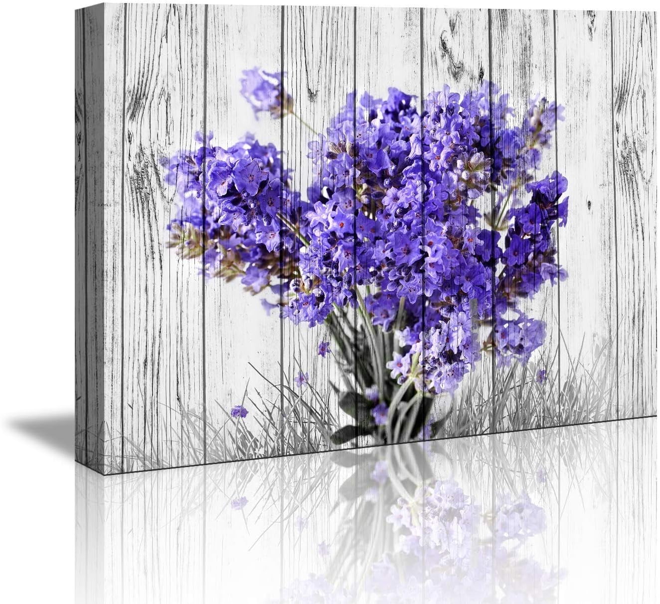Purple Lavender wall decor for bedroom Rustic Home Decor Canvas Wall ...