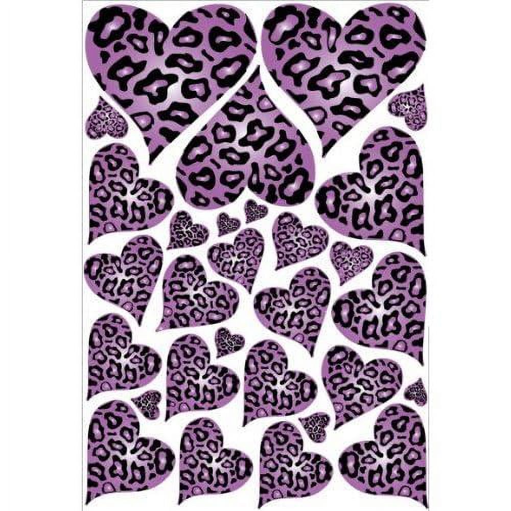 Purple Leopard Cheetah Print Stickers - Walmart.com