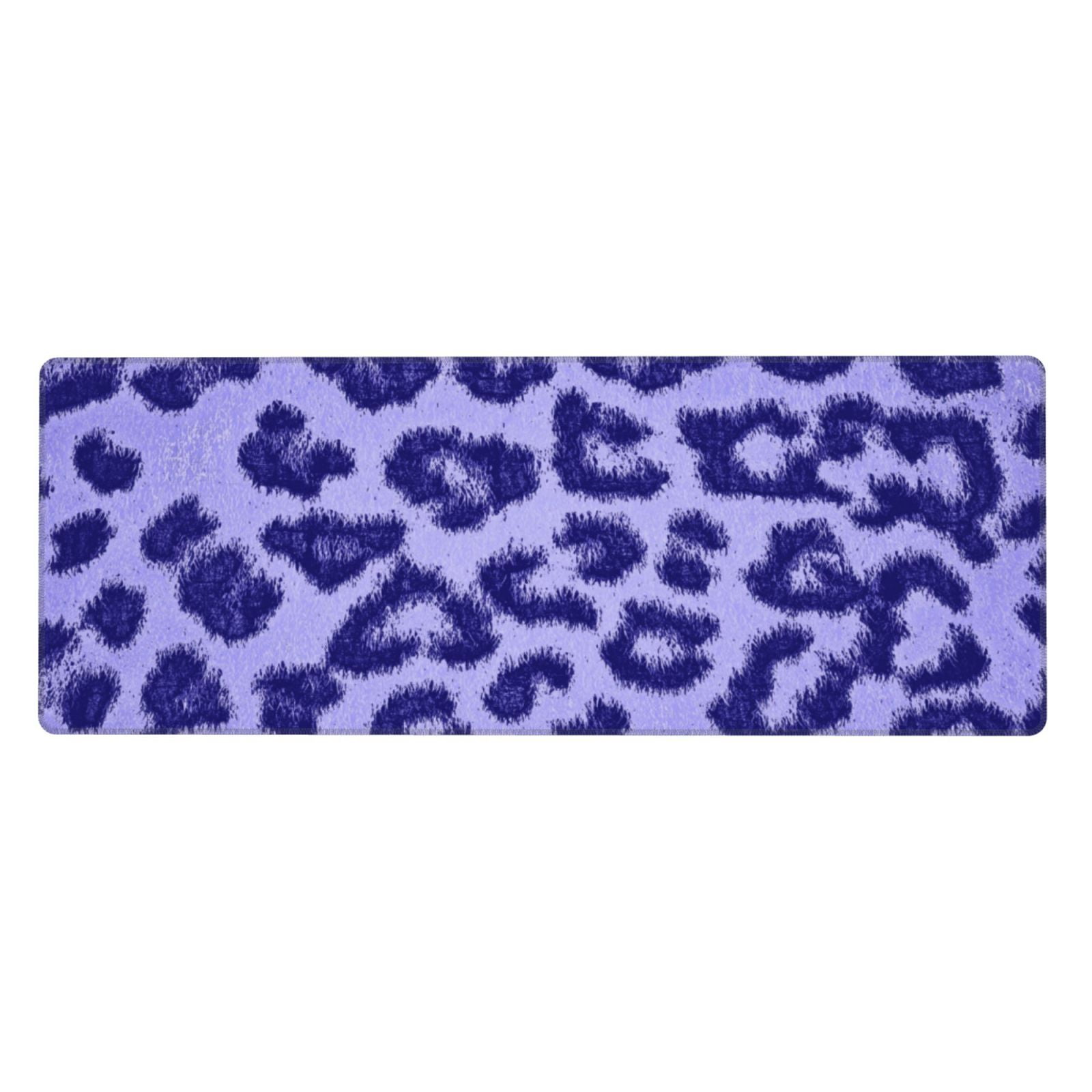 Purple Leopard Print Skin Fur Mousepad Large Mouse Pad Desk Pad ...