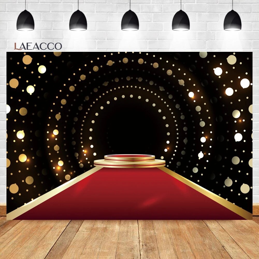 Purple Lighting Wood Floor Stage Decor Photocall Backdrop Kids Adult ...