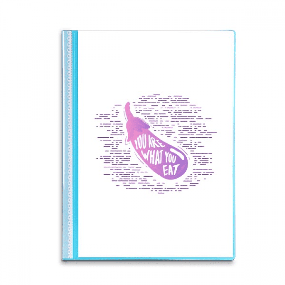 Purple Lines Eggplant Vegetable Book Sheet Protectors Portfolio Binder ...