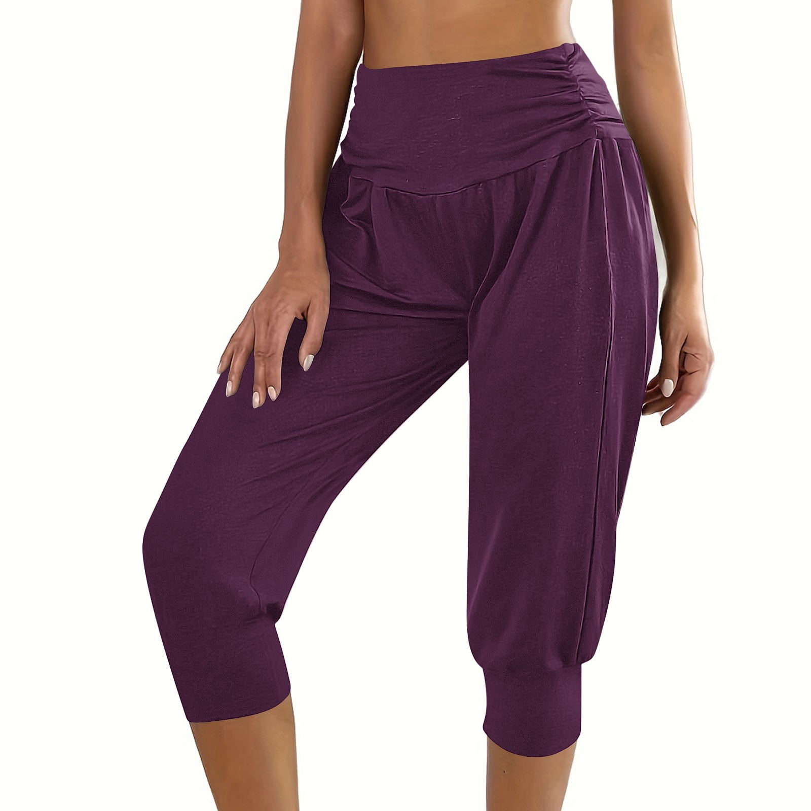 Purple Loose Fit Pants for Women Fall Summer Work Out Gym Yoga Brunch ...