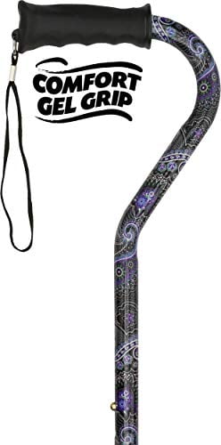Purple Majesty Aluminum Convertible Quad Base Walking Cane - Adjustable ...