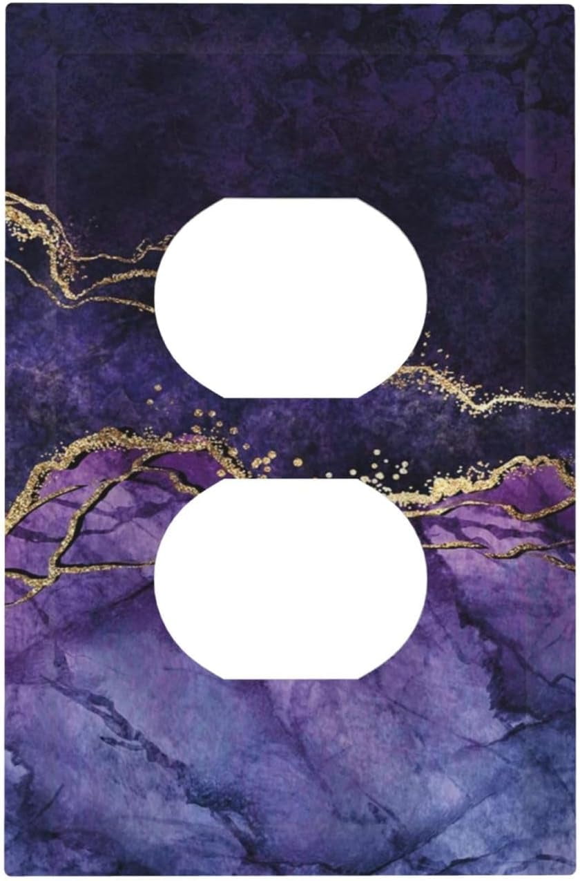 Purple Marble Abstract Gold Crack Iridescent Art Marbling Modern Luxury ...