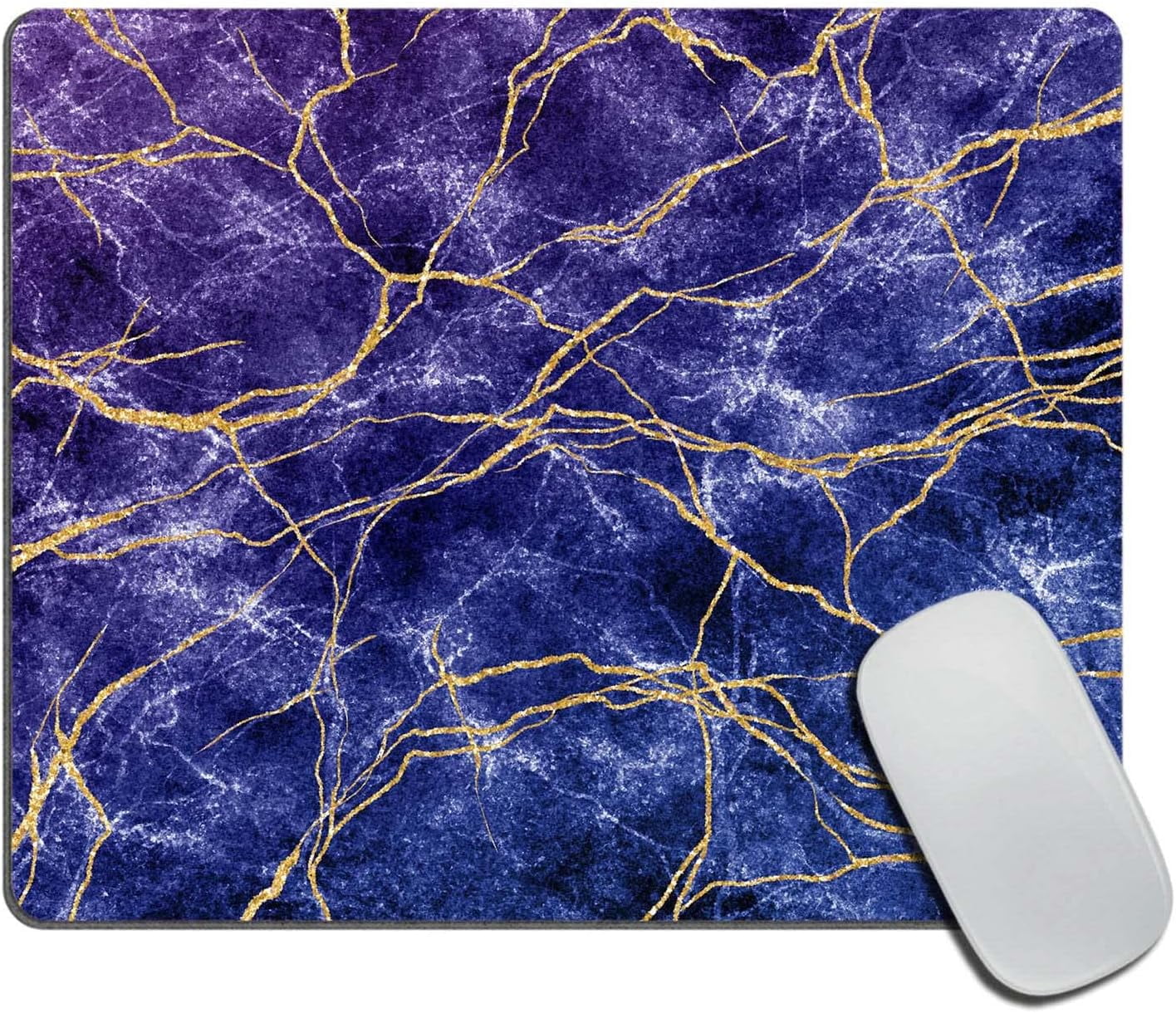 Purple Marble Mouse Pad Office & Laptop Design Printed NonSlip Rubber ...