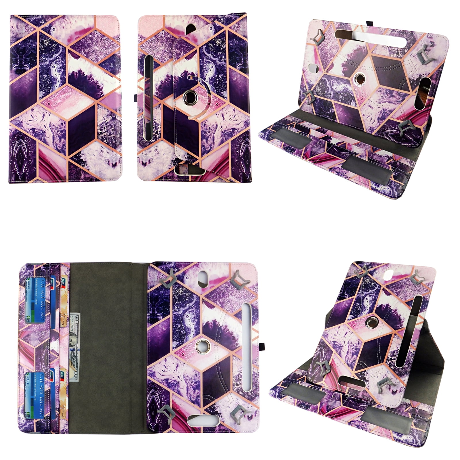 Purple Marble tablet case 7 inch for RCA Voyager 2 7" 7inch android ...
