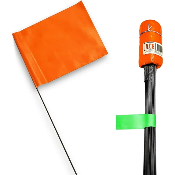 Purple Marking Flags 100 Pack - 4x5x30 Inch Purple Flags for Yard ...