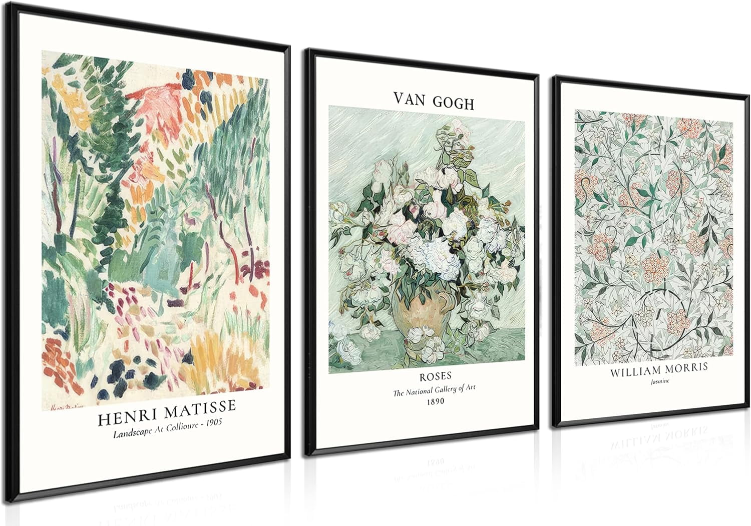 Purple Matisse Wall Art Set of 3, Abstract Henri Matisse Canvas Wall ...