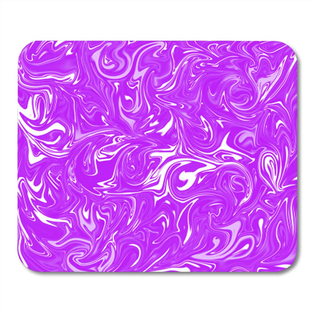 Purple Mauve and White Digital Made of Interweaving Curved Mousepad ...
