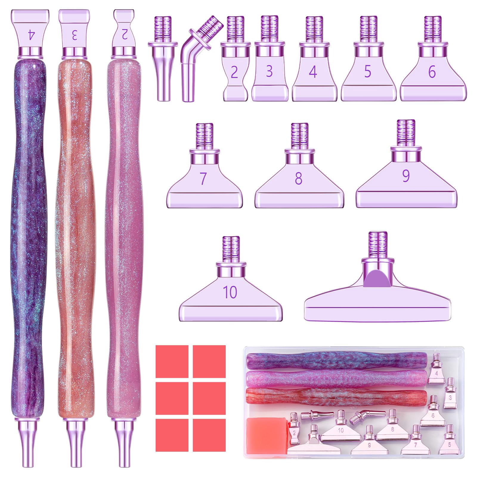 Purple Metal Screw Tip Drill Art Pen Kit for DIY Diamond Painting ...