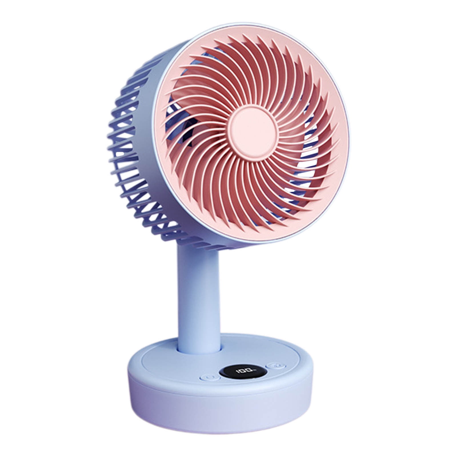 Purple Mini Electric Fan Dormitory Desktop Usb Desk Lamp Fan Wall ...