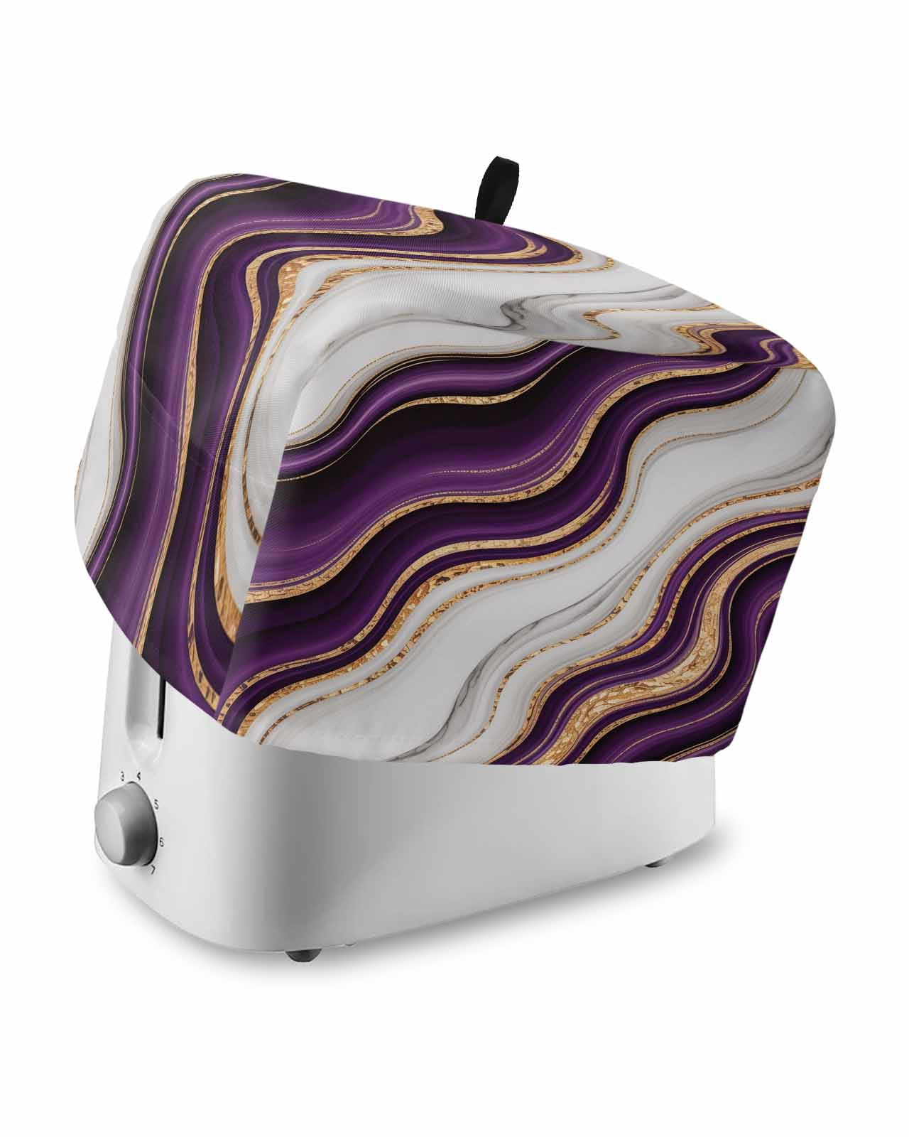 Purple Modern Small Toaster Cover 2 Slice, Kitchen Appliance Covers ...
