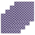 Purple Moroccon Kitchen Dish Towels for Drying Dishes Set of 4, Country ...