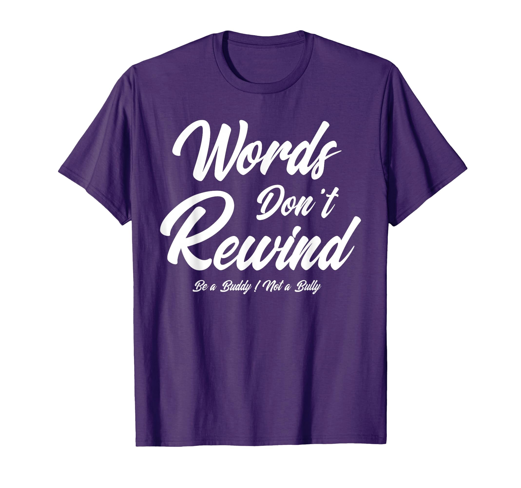 Purple Motivational Quote T-Shirt - Promote Kindness with Anti-Bullying ...
