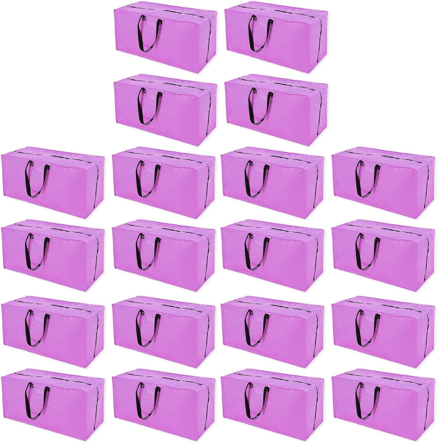 Purple Moving Bags - 20 Pack Extra Large Heavy Duty Storage Bags With ...