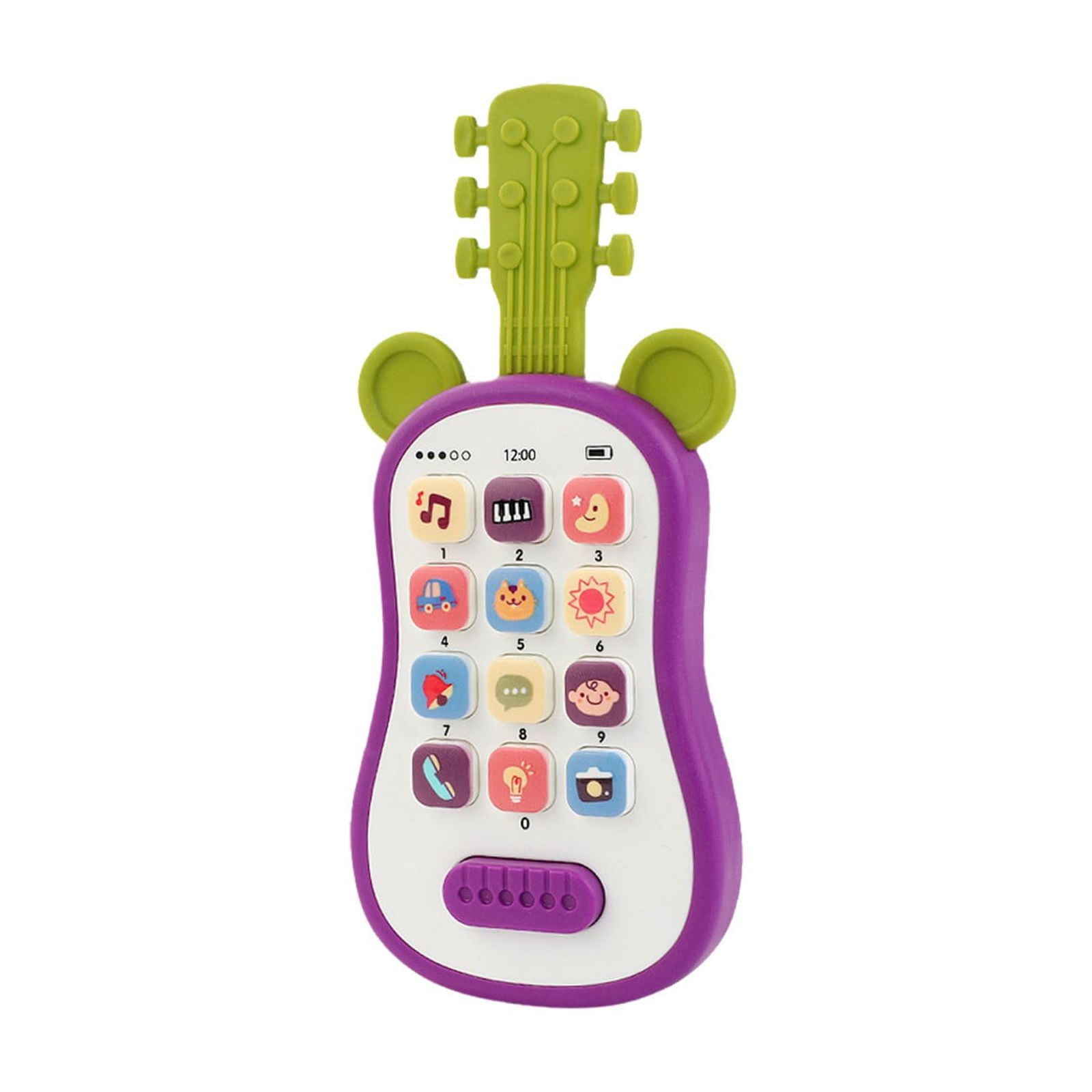 Purple Multifunctional Pretend Learning Phone For Kids Music ...