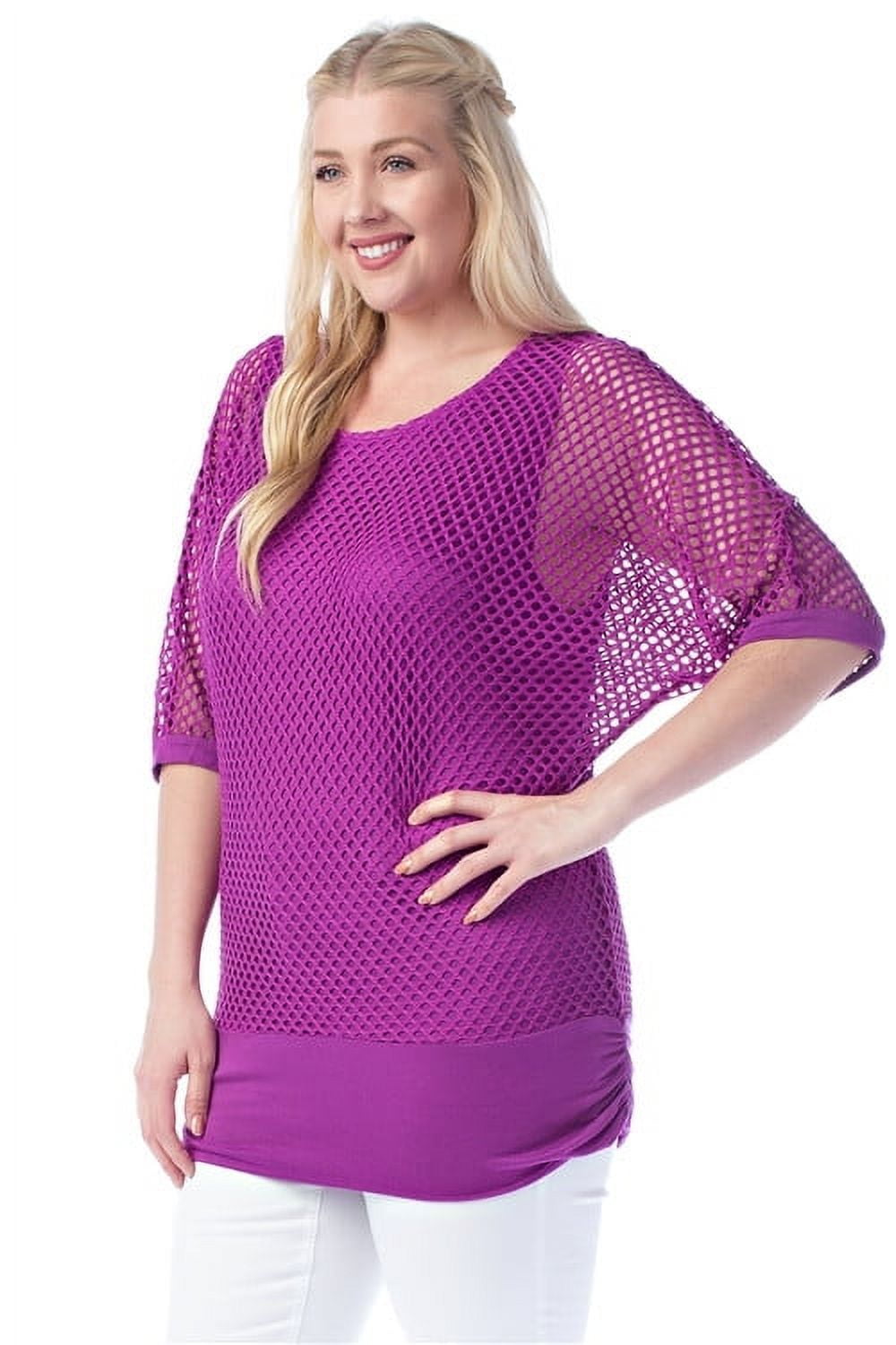 Purple Net Top - Walmart.com