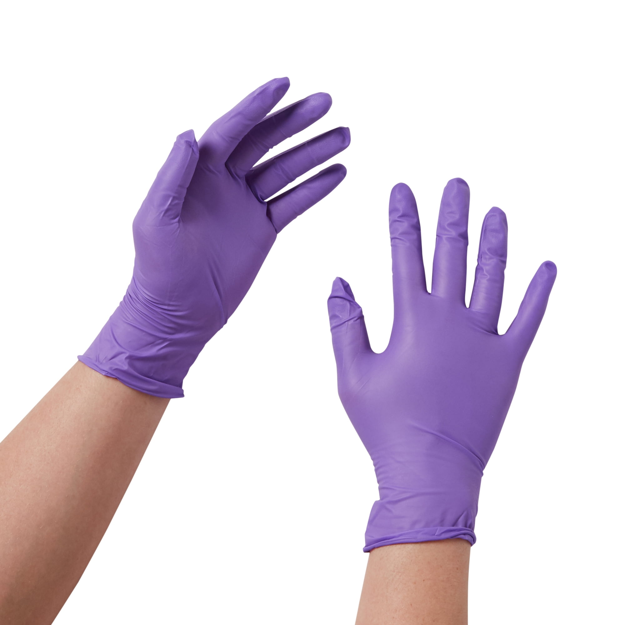 Purple Nitrile Exam Gloves 55084, X Large Box of 90, Purple - Walmart.com